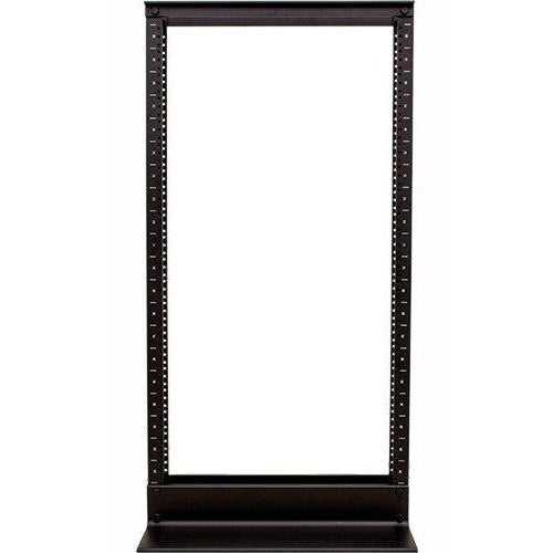 20U 2 post Open Rack, Black, Aluminum Frame – Tri-Tek Electronics