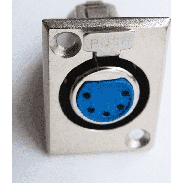 5 Pin XLR / F-Panel Mount Microphone Connector – Tri-Tek Electronics