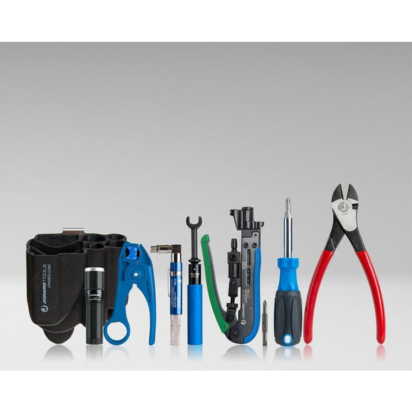 COAX Tool Kit with Universal Compression Tool for RG59/6/7/11 Cables ...